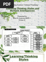 MODULE 5: Learning/Thinking Styles and Multiple Intelligences | PDF | Neuropsychology | Academic ...
