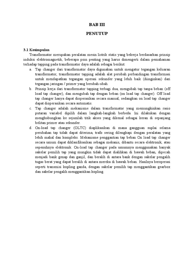 bab iii Penutup | PDF