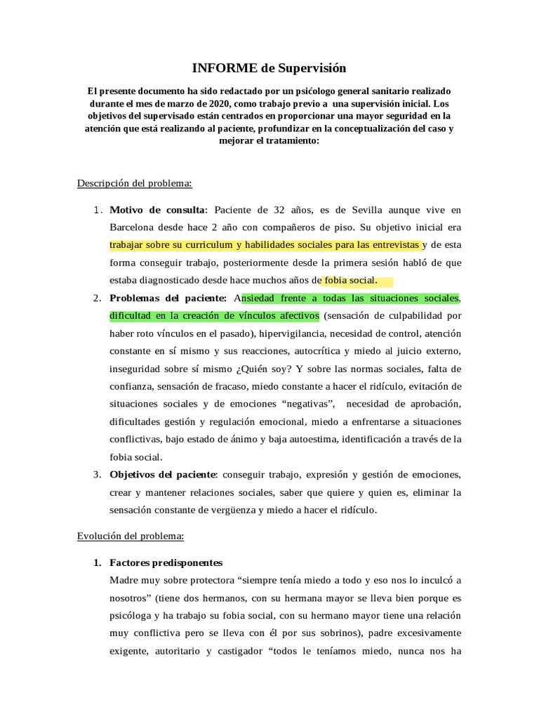 Informe de Supervisión - Tarea | PDF