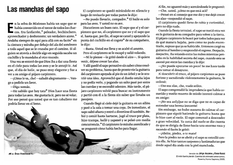 Las Manchas Del Sapo | PDF