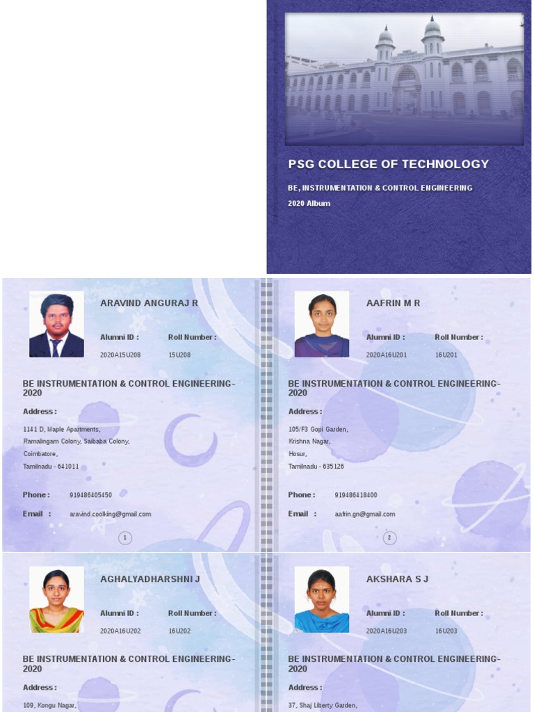 PSG College of Technology | PDF | Tamil Nadu