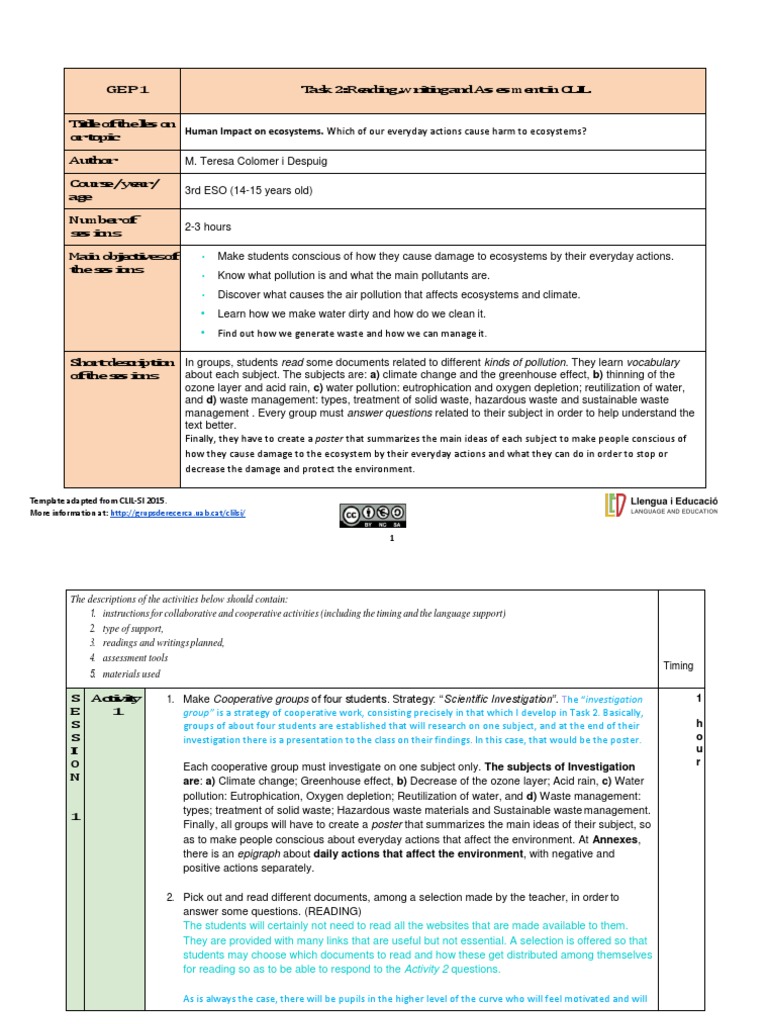 Teacher's Resources. Human Impact On Ecosystems | PDF | Waste ...