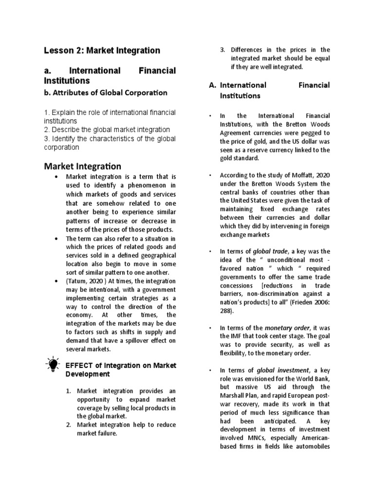 Lesson 2 | PDF | World Trade Organization | General Agreement On ...