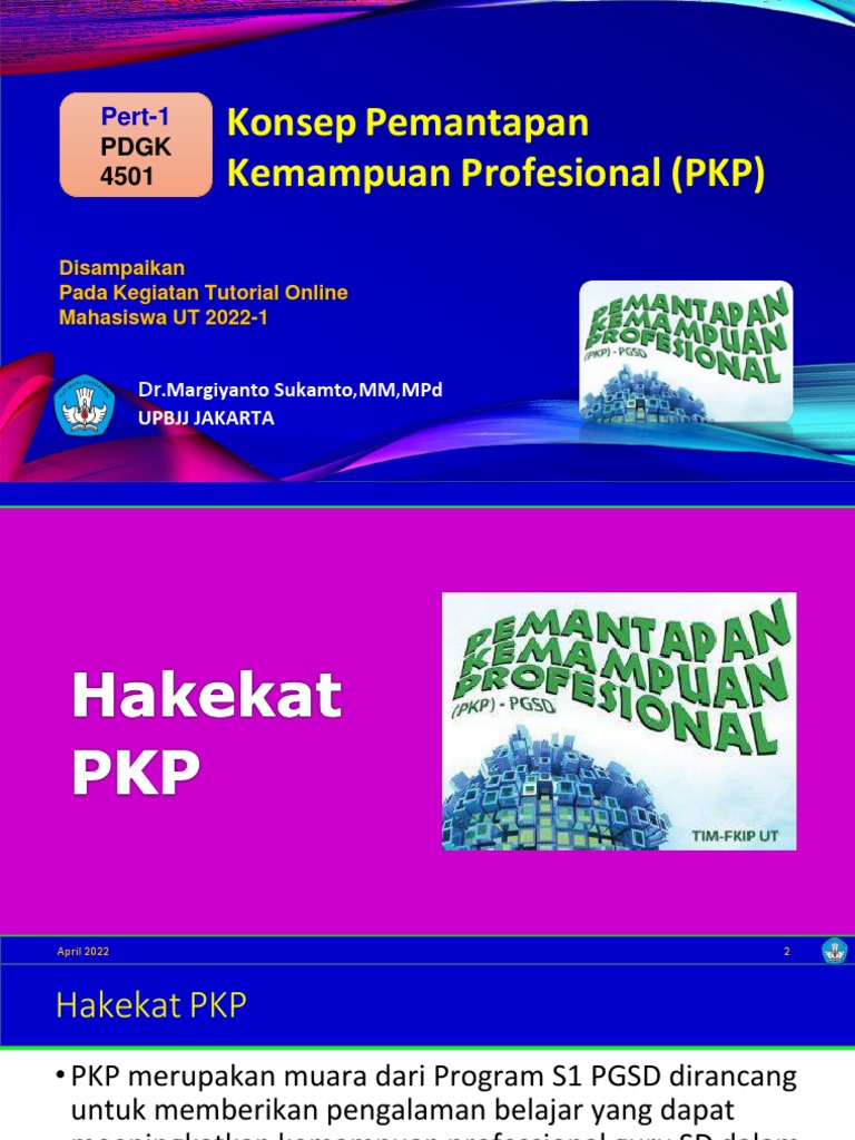 Konsep Pemantapan Kemampuan Profesional (PKP) | PDF