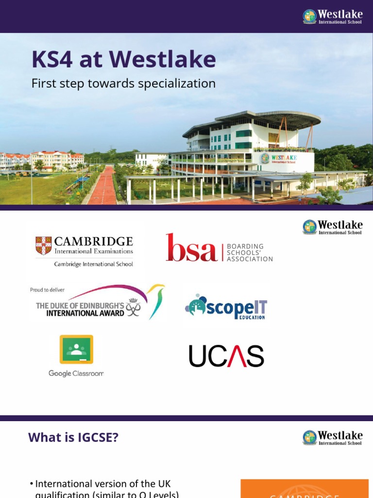 2023 IGCSE Subject Selection Briefing Slides & Subject Selection Form | PDF