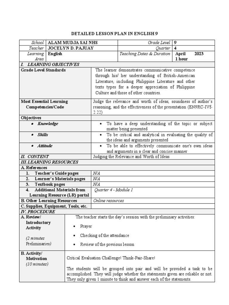 Module 1 | Download Free PDF | Critical Thinking | Essays