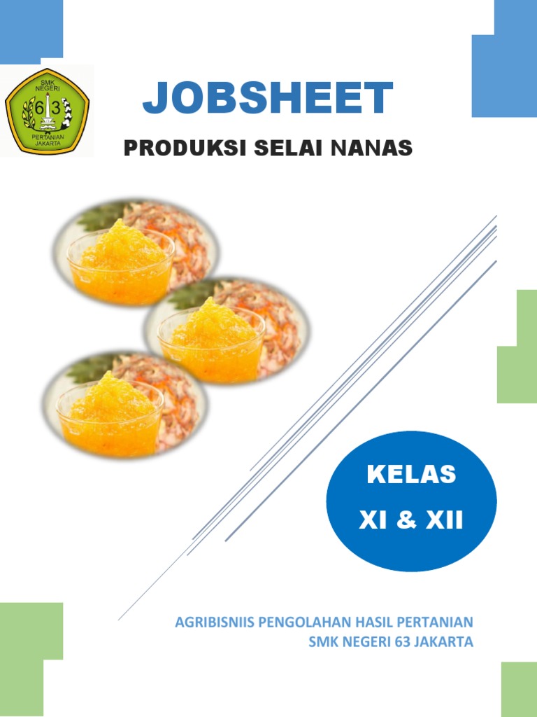 Jobsheet Selai Nanas | PDF