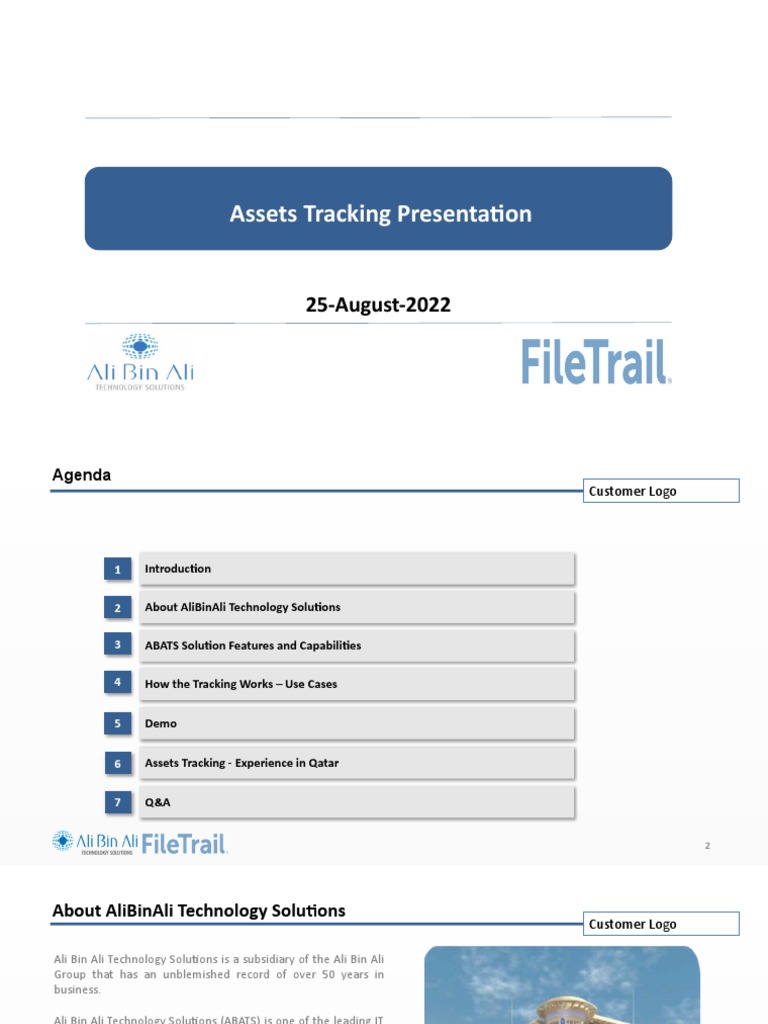 Assets Tracking Presentation: 25-August-2022 | PDF | Radio Frequency Identification | Enterprise ...