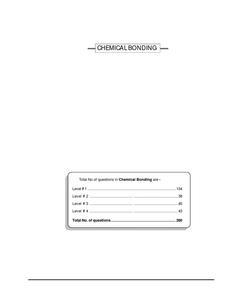 Chemical Bonding (Exercise) Module-2-1 | PDF | Chemical Bond | Ionic ...