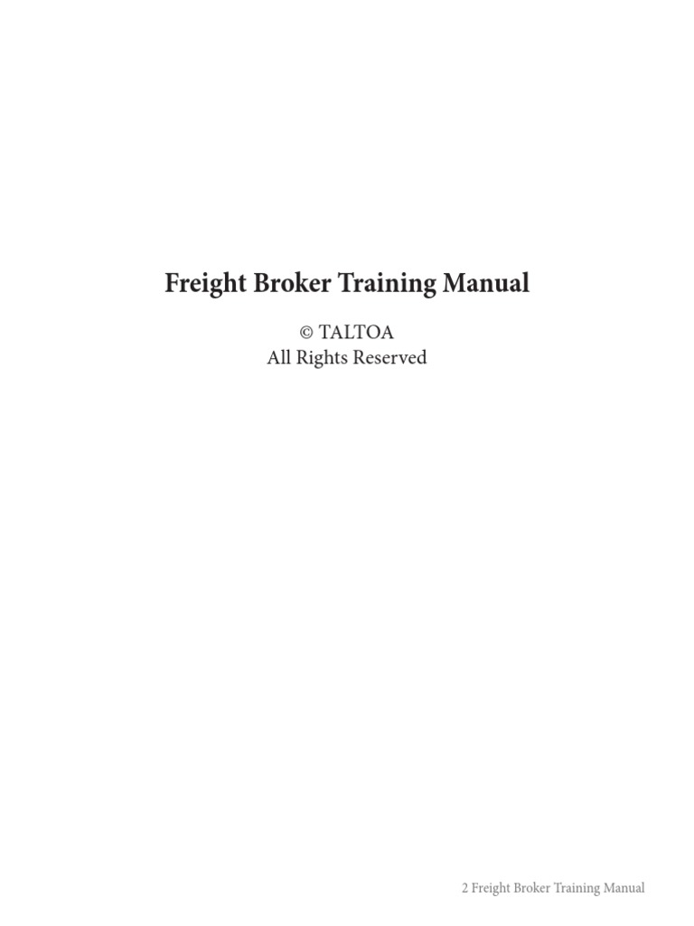Freight Broker Training Manual | PDF | Cargo | Trailer (Vehicle)