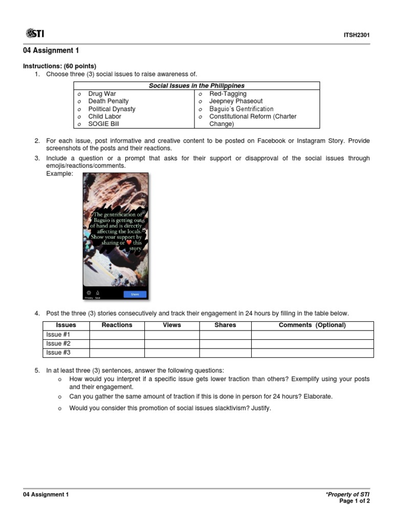 04 Assignment 1 | PDF | Communication