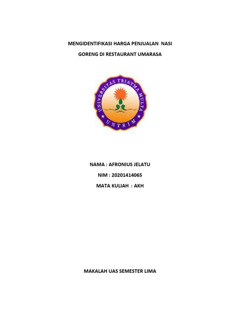 Makalah Uas - Akh | PDF