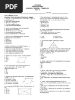 Grade 9 Math Third Quarter Examination | PDF | Rectangle | Elementary ...