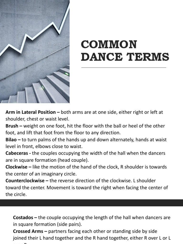 Common Dance Terms | PDF | Foot | Dances