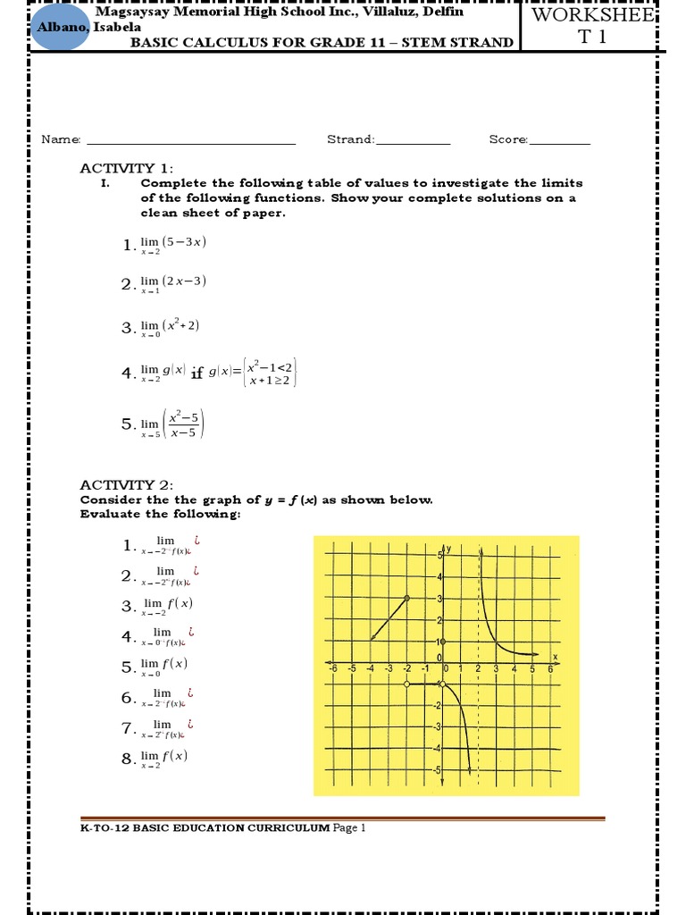 Basic Cal. Week 1 | PDF
