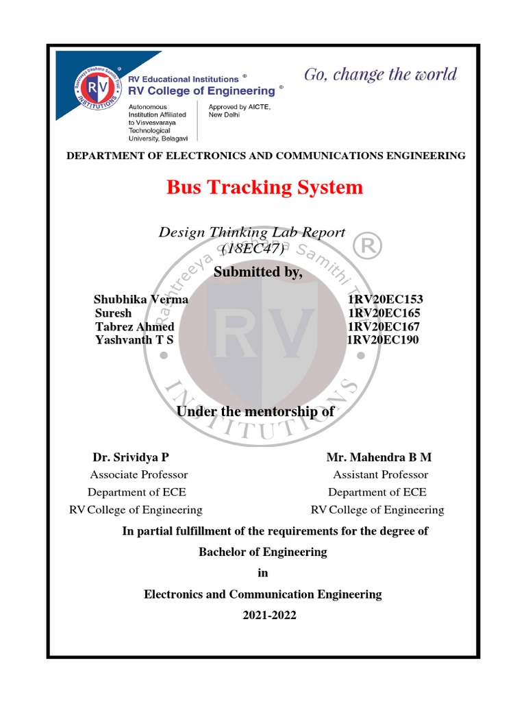 DTL Report Bus Tracking System | PDF | Computer Engineering | Computing