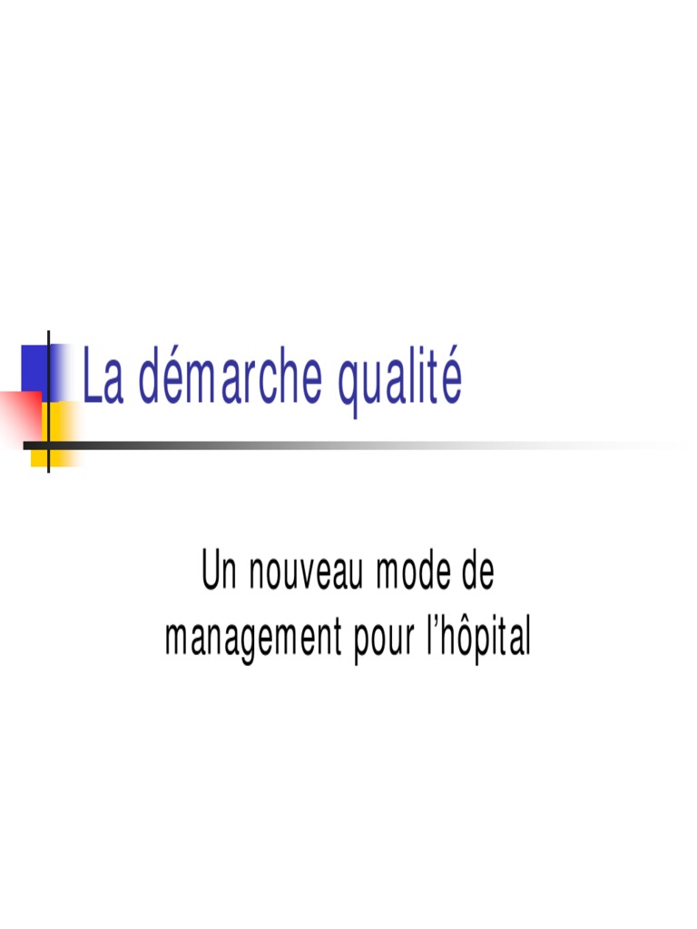 Définition de la démarche qualité | PDF