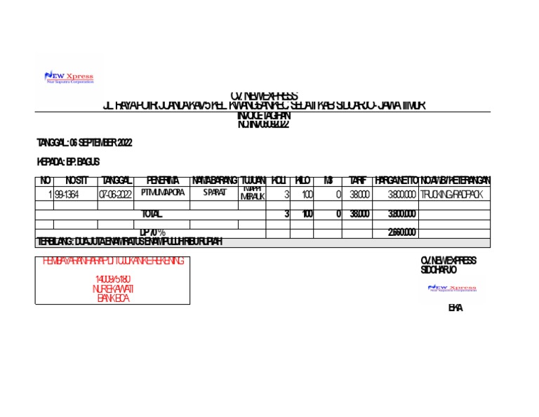 INV GT LOG PAK BAGUS | PDF
