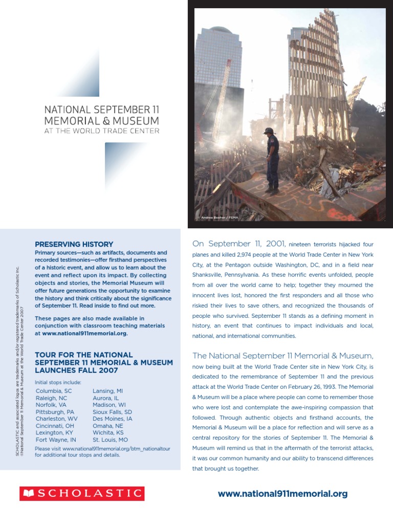 The National September 11 Memorial | PDF | Museum | September 11 Attacks