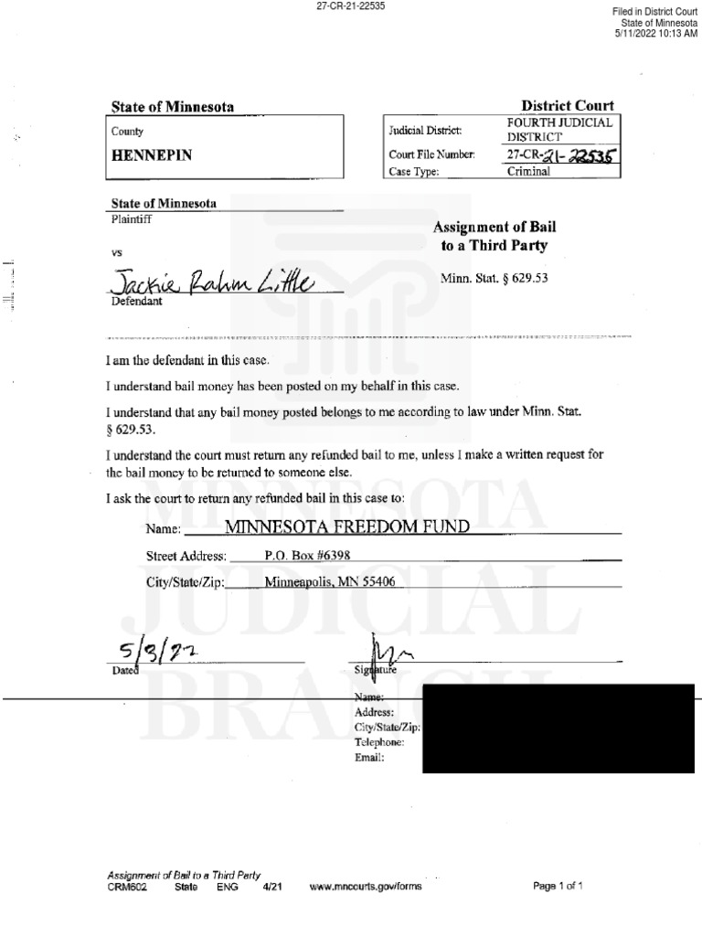 Jackie Rahm Little, 36, cash bail | PDF | Bail | Law Of The United States