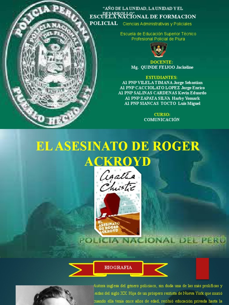 EL ASESINATO DE ROGER ACKROYD | PDF | Poirot Hercule | Agatha Christie