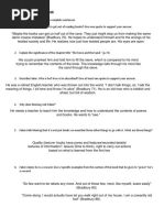 Fahrenheit 451 Part II Analysis Guide | PDF | Cognition