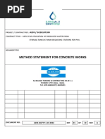 Method Statement For Cast In-Situ Concrete | PDF | Concrete | Emergency