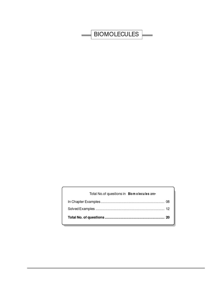 Biomolecules Theory Module-6-3 | PDF | Rna | Dna