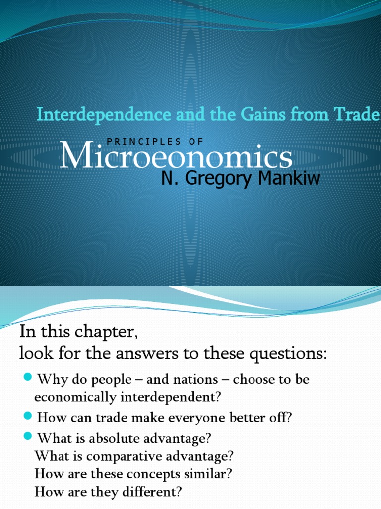 3168 - Micro Chapter 3 Presentation | PDF | Comparative Advantage | Goods