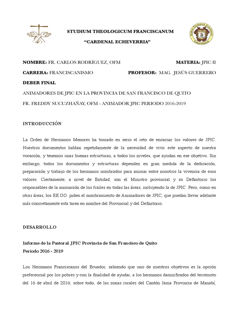 JPIC - Deber Final | PDF