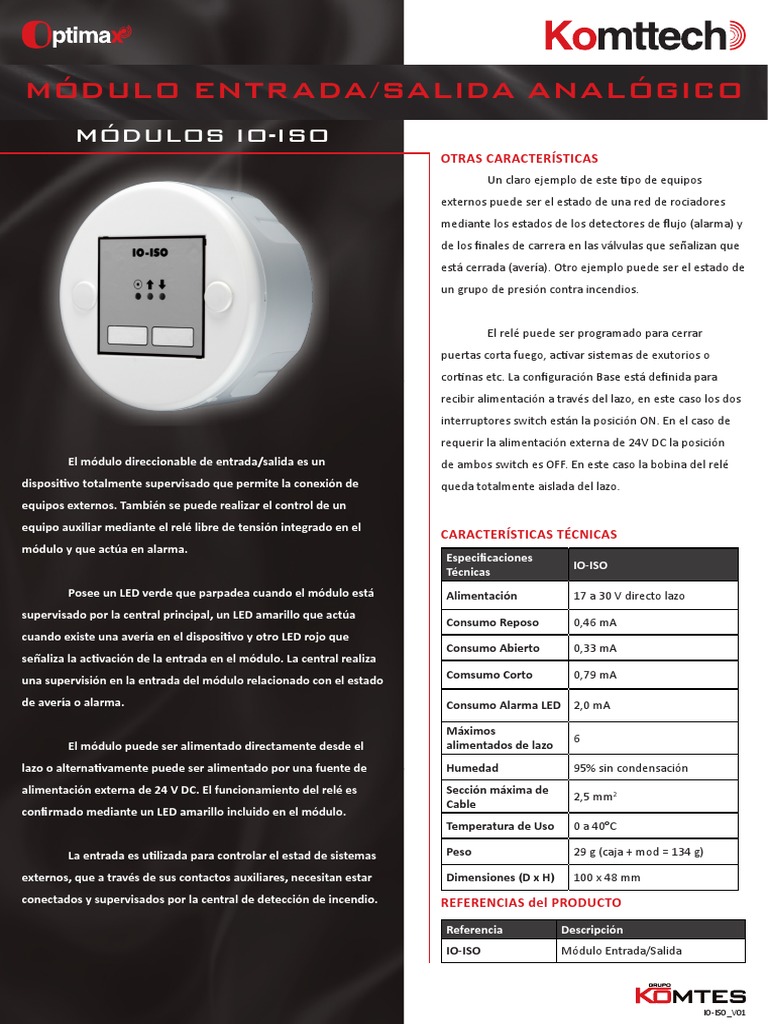 Módulo Entrada /salida Analógico: Módulos Io-Iso | PDF | Relé | Resistor