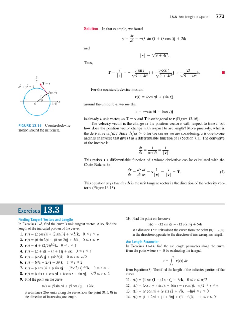 Exercises-13 3 | PDF | Ellipse | Curvature