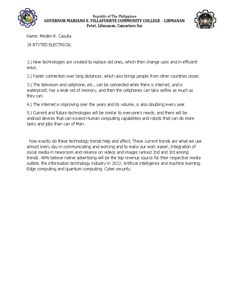 Governor Mariano E. Villafuerte Community College - Libmanan | PDF ...