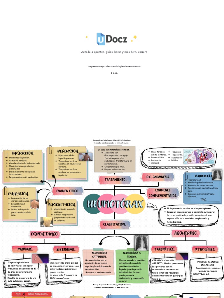 Mapas Conceptuales Semiologia de Neumotorax 220140 Downloable 2677424 ...