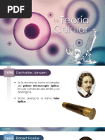 Linea Del Tiempo Teoria Celular | PDF | Nucleo celular | Biología Celular)