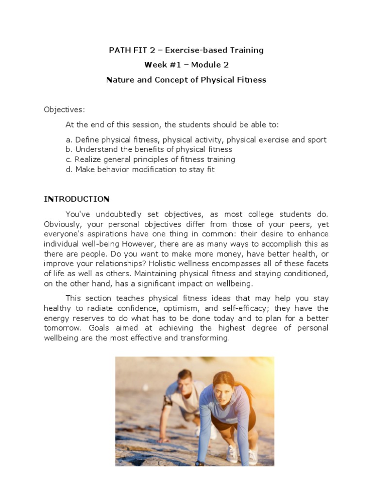 L1 - Concept of Physical Fitness | PDF | Aerobic Exercise | Physical ...