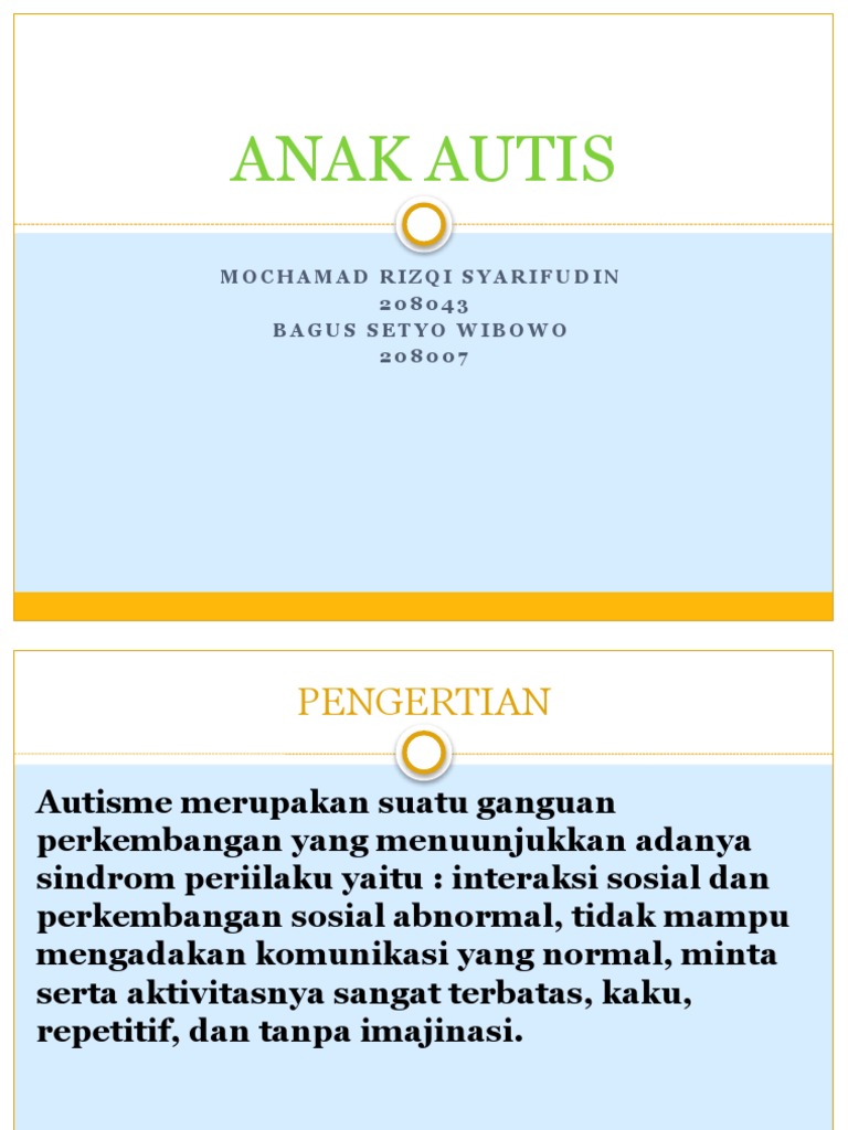 Anak Autis | PDF