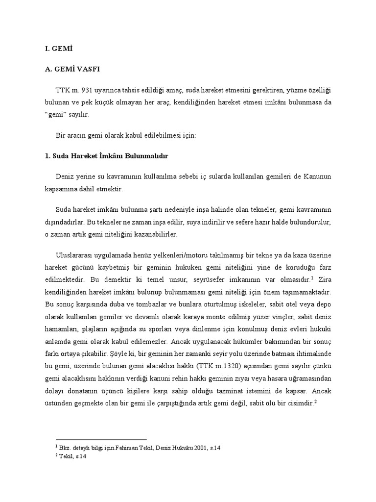 22-23 Deniz Ticaret Hukuku 1 | PDF