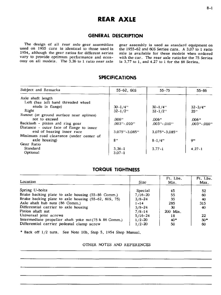 08 1955 CAD-Rear Axle | Download Free PDF | Axle | Gear
