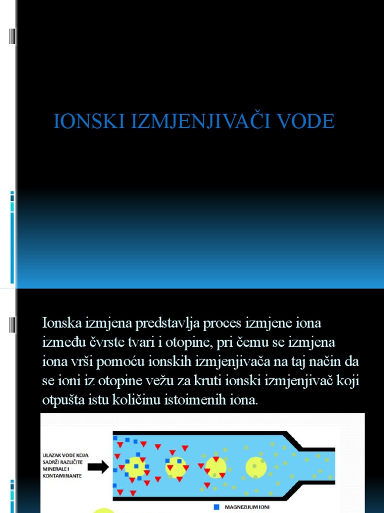 Ionski Izmjenjivači Vode | PDF