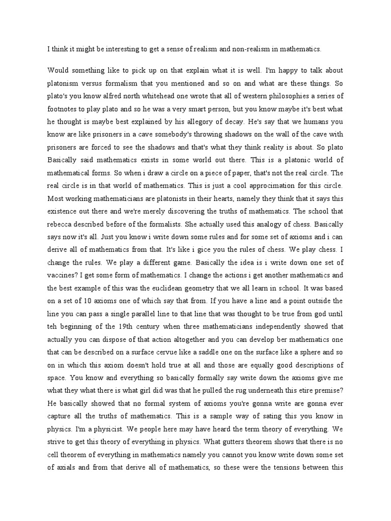 An In-Depth Discussion on the Foundations of Mathematics and the Debate ...