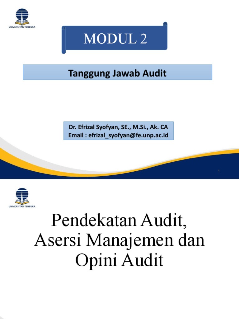 Materi Sesi 3 Auditing | PDF