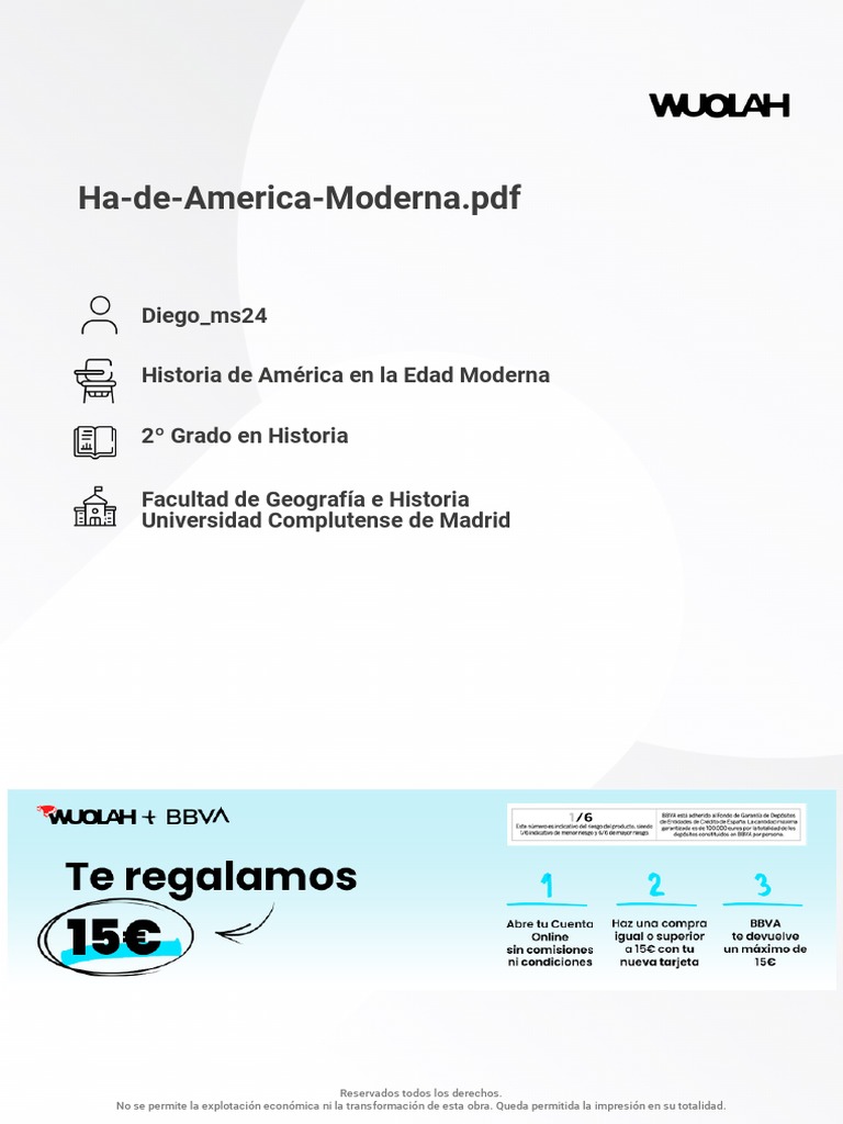 Ha de America Moderna PDF | PDF | Cristobal colon | Europa