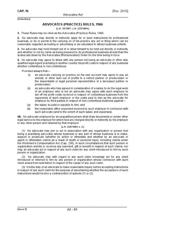 Advocates (Practice) Rules | PDF | Arbitral Tribunal | Advocate