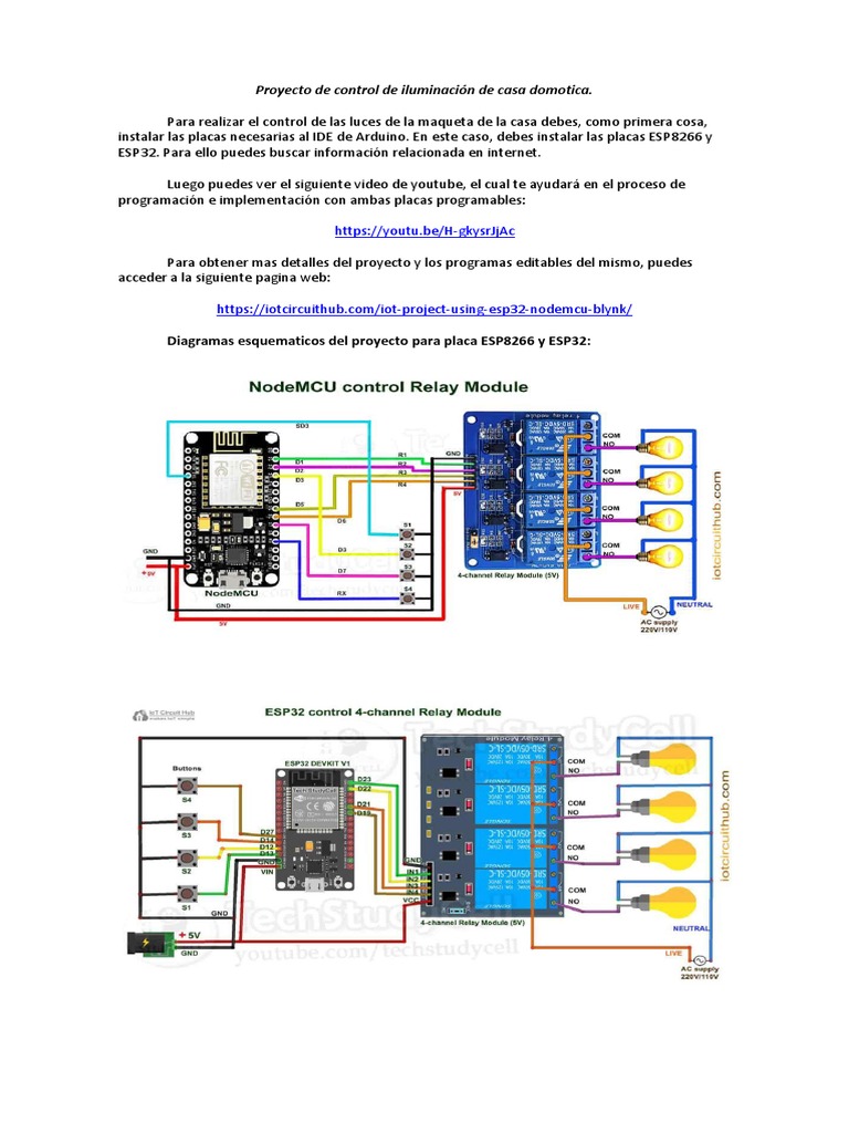 Proyecto de Control de Iluminación de Casa Domotica.: Diagramas Esquematicos Del Proyecto para ...