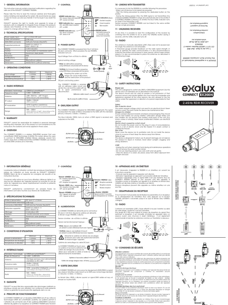 Exalux Connect RX200N User Manual (En) | PDF | Electronics | Computing