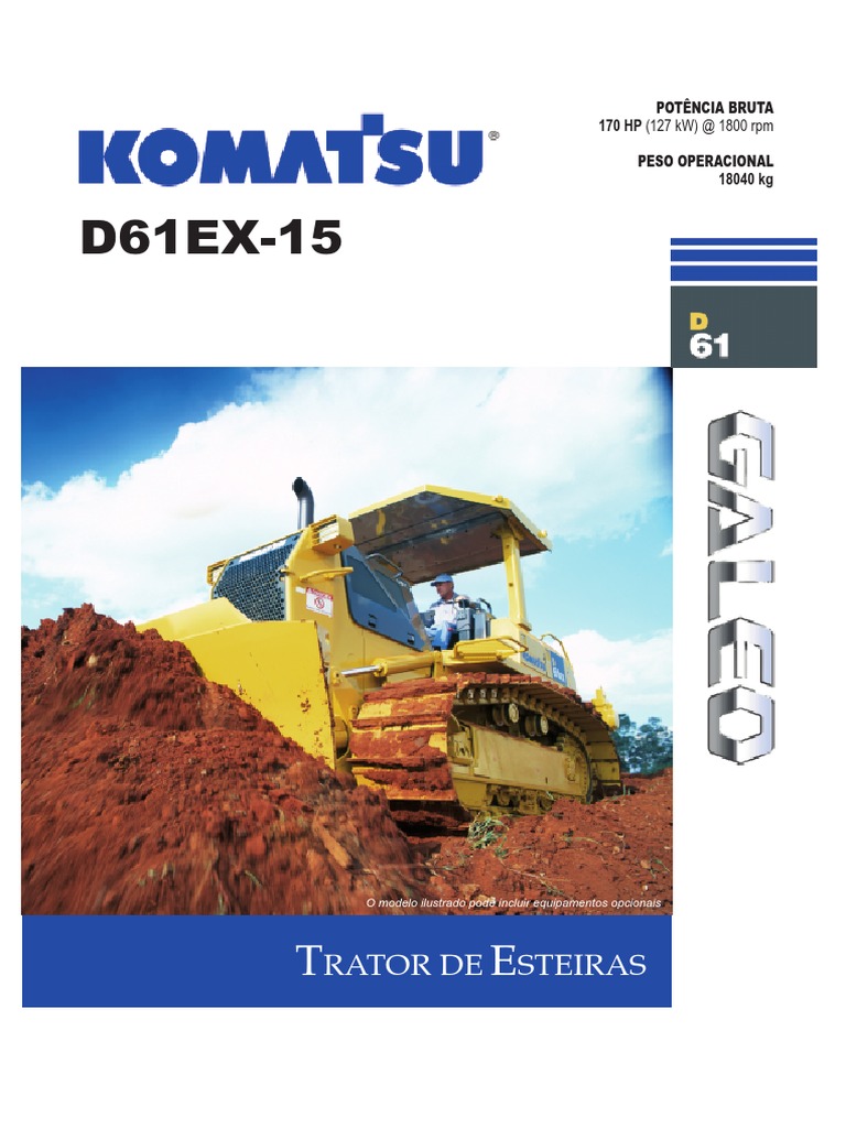 D61ex 15 | PDF | Trator | Motores