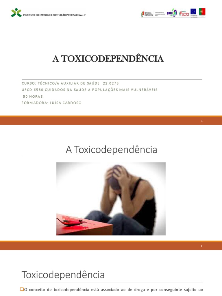 TOXICODEPENDENCIA | PDF | Heroína (droga) | Drogas psicoativas