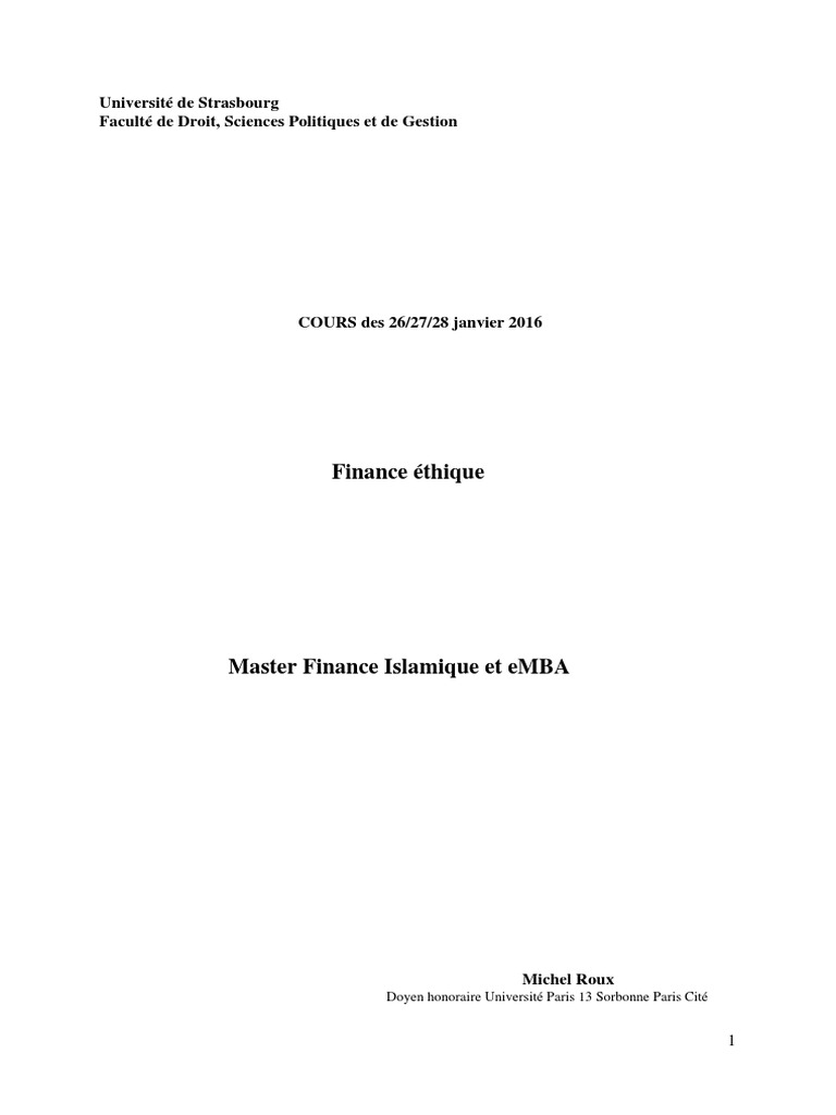 Finance Éthique | PDF