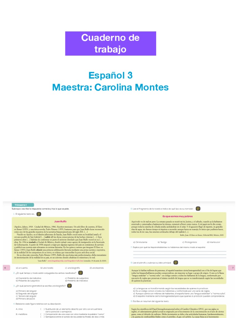 Cuaderno Trabajo | PDF
